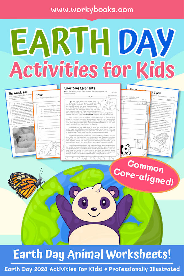 Earth Day Worksheets by Workybooks | Workybooks