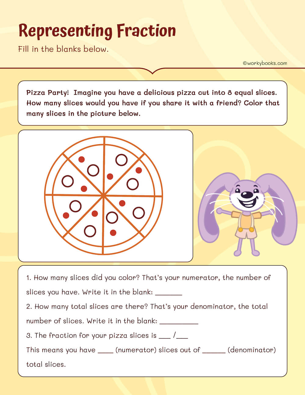 Introducing 3rd Grade Fractions | Workybooks
