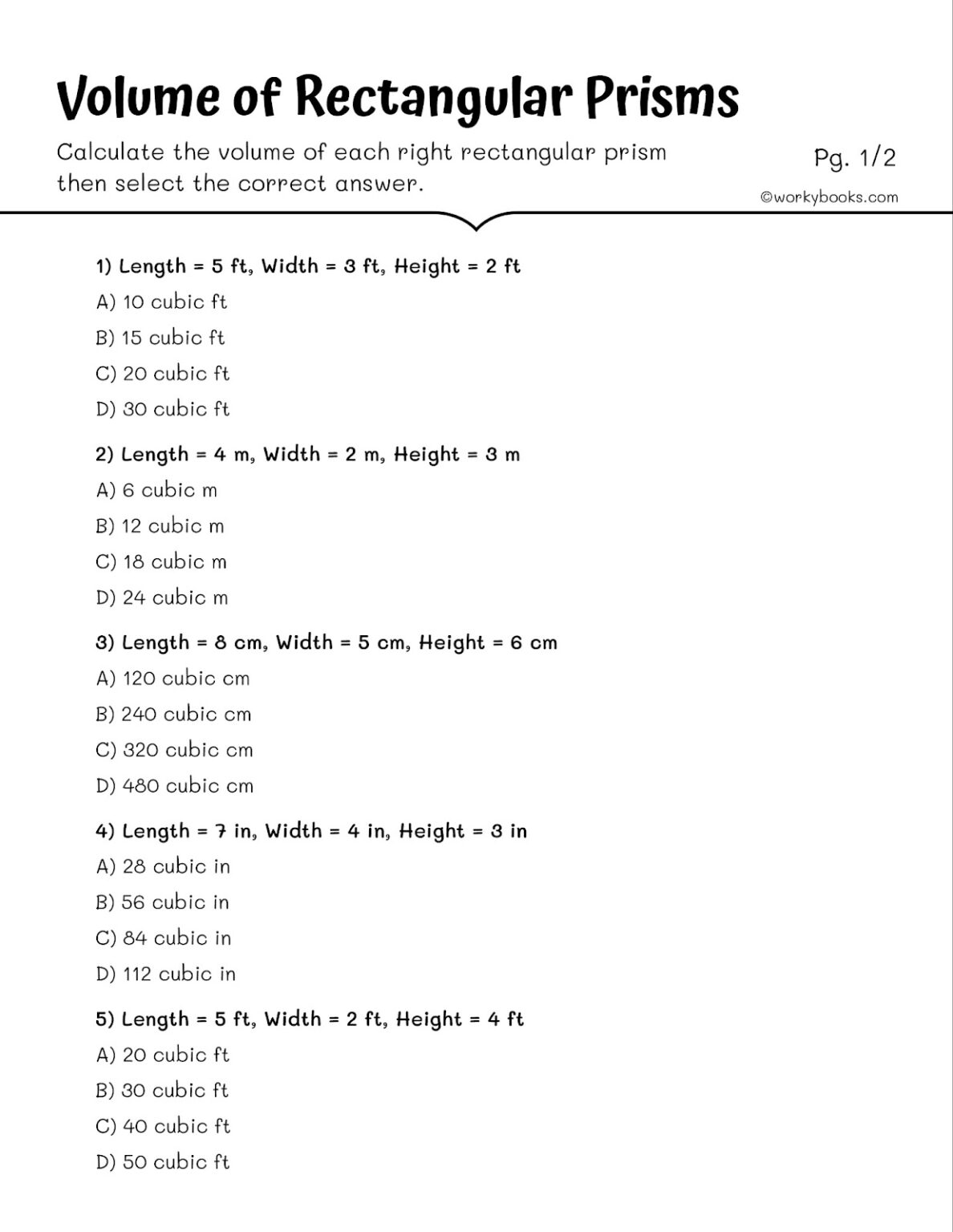 Teaching Rectangular Prism in Grade 5 Math | Workybooks
