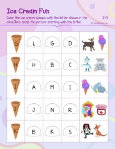 Ice Cream Letter Fun: Learn the Alphabet with a Smile
