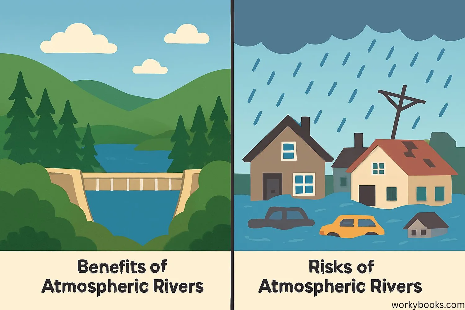 Atmospheric River: The Sky Rivers | Workybooks
